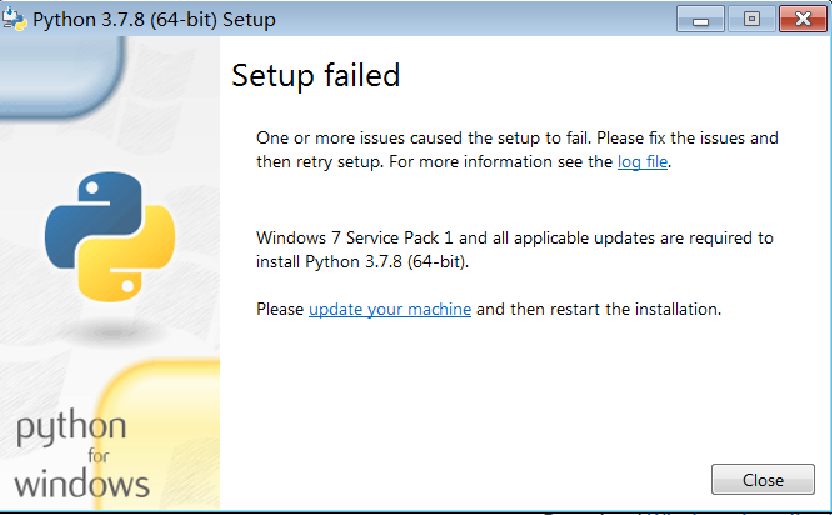  python 3 Windows 7 Setup Failed wingaso CSDN 