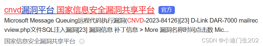 CNVD和CNNVD-CSDN博客