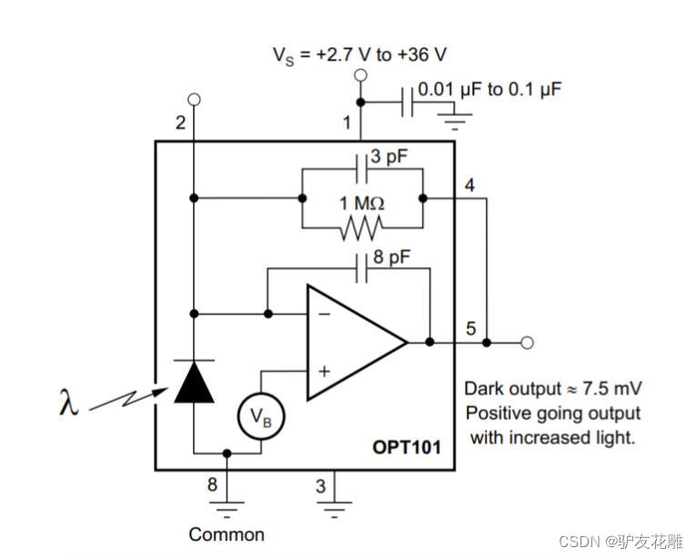 【雕爷学编程】arduino动手做（162） Opt101模拟光照传感器模块temt6000应用电路 Csdn博客 