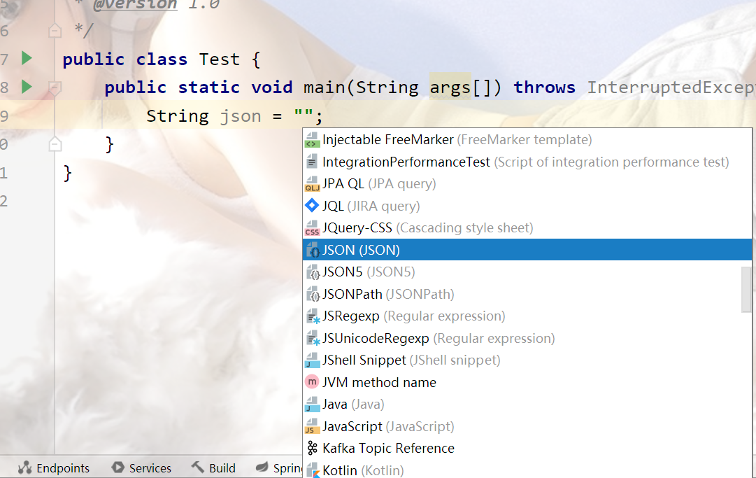 字符串中写代码_idea强大的语言注入功能_inject language or reference-CSDN博客