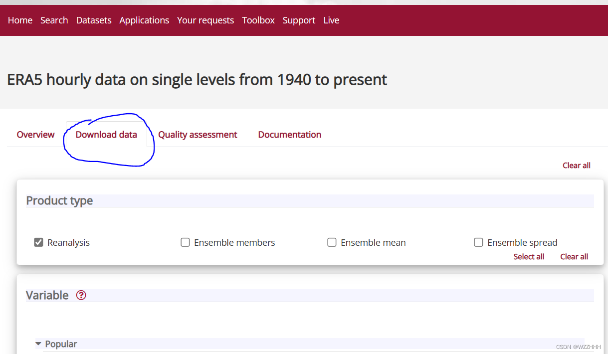 ERA5数据下载单层和气压层数据（温度、相对湿度、位势等）-CSDN博客