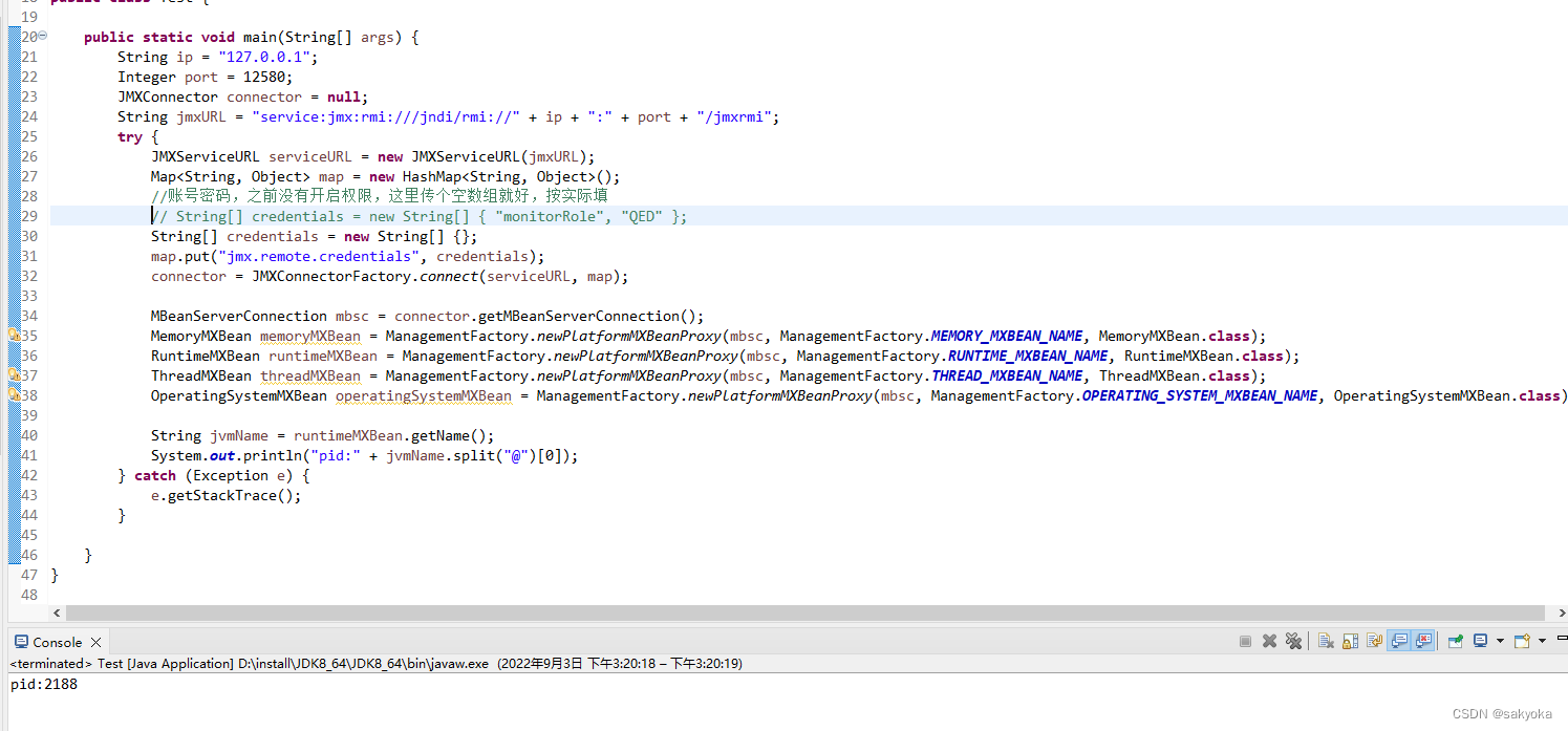 日常记录：java Jmx获取mbean从而获取目标应用的pidjmx 获取bean方法的结果 Csdn博客