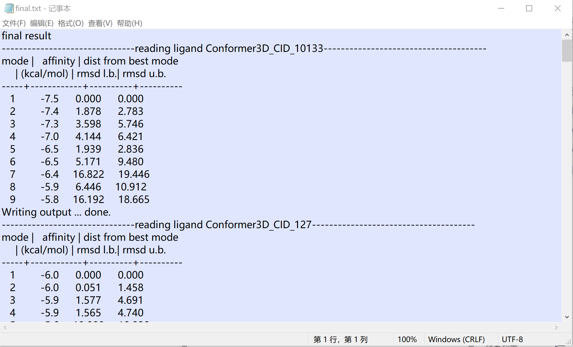 win10中使用AutoDock Vina进行批量对接的批处理程序_windows 批量对接-CSDN博客