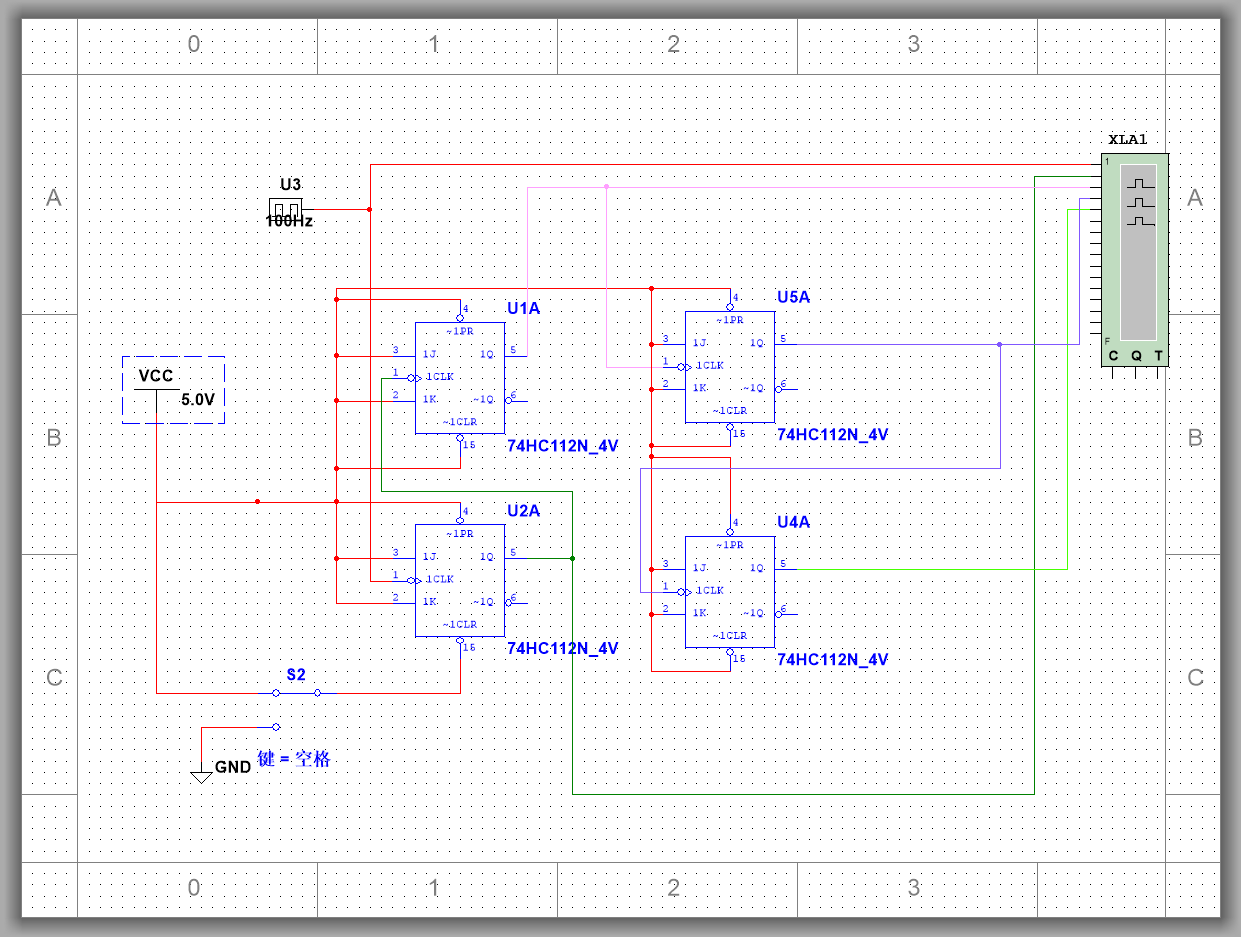 Multisim实现JK触发器时钟信号分频_74hc112n引脚图及功能-CSDN博客