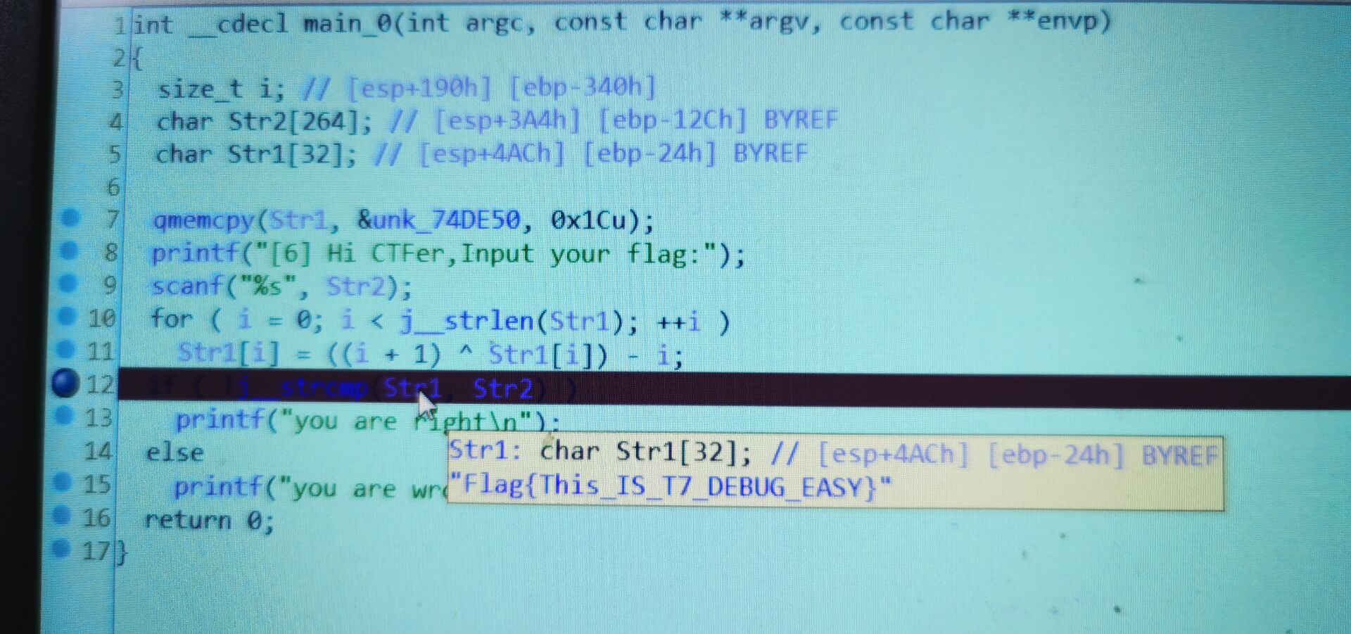 CTF逆向工程：Windows下的ida动态调试_ida ctf-CSDN博客