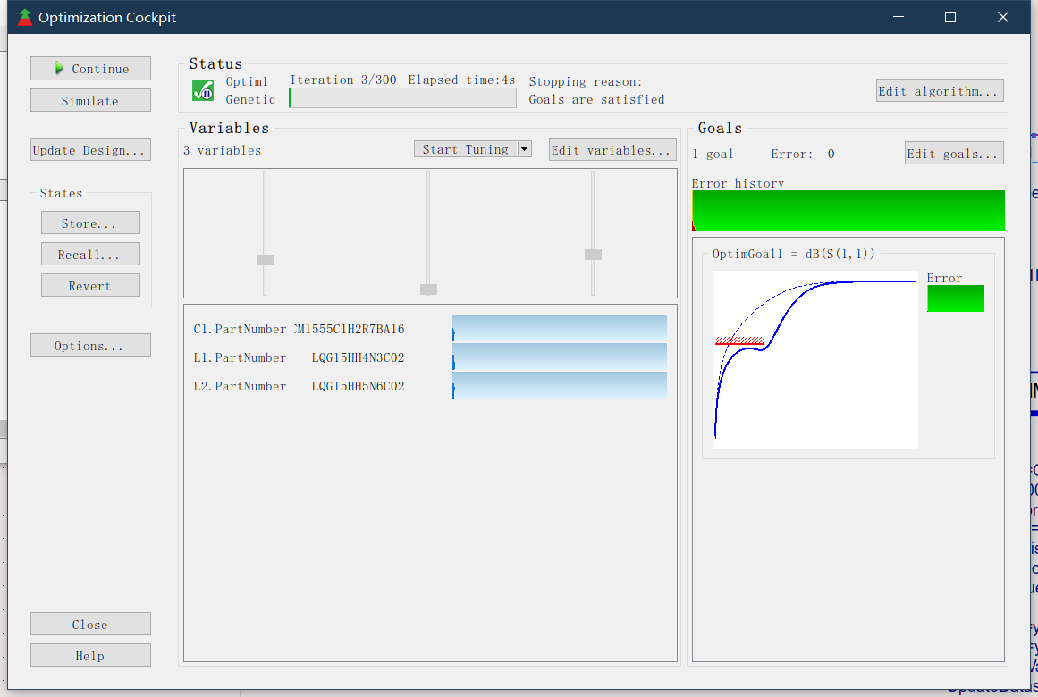ADS（Advanced Design system）导入设计库（DesignKits）及使用优化设计（Optimization）对设计库中的离散值元器件进行电路优化_ads ...