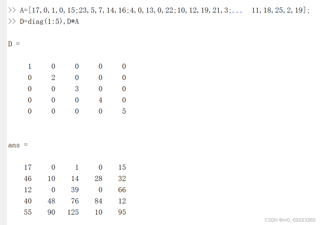 MATLAB_冒号表达式可以产生一个行向量,一般格式是: e1:e2:e3-CSDN博客