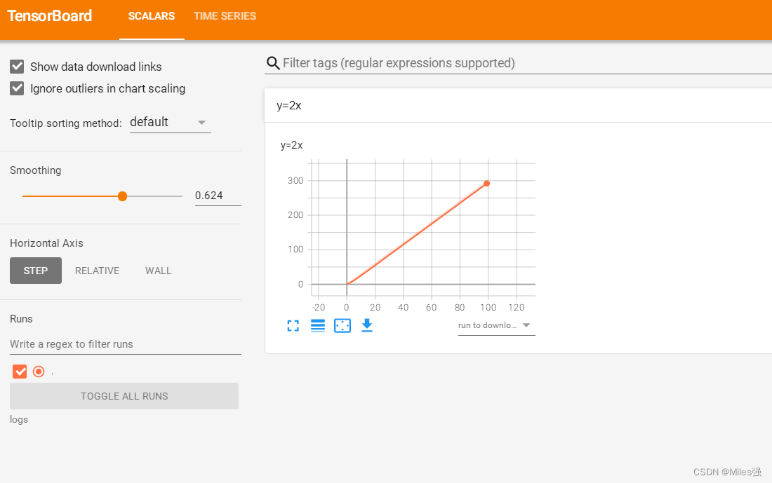 Tensorboard的使用——01单曲线_怎么用tensorboard看曲线-CSDN博客