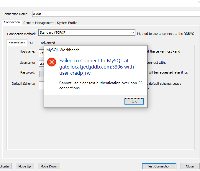 MySQL Workbench cannot use clear text authentication over non-ssl connections 问题解决 ...
