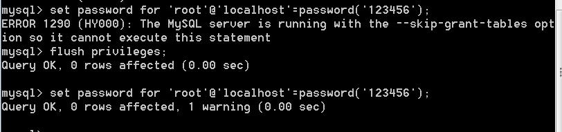 无法连接mysql且报错：Error1130-Host ‘::1‘ is not allowed to connect to this MySQL server_error 1130 ...
