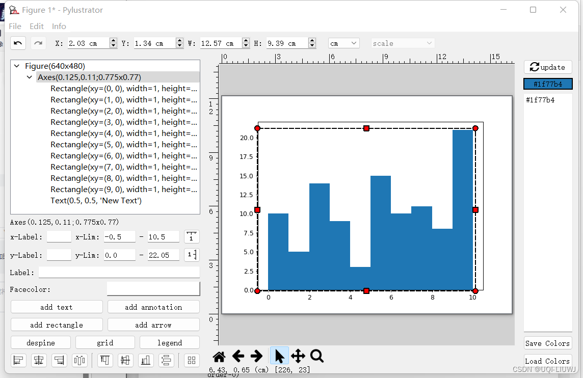 Matplotlib 笔记： Pylustrator 鼠标修改美化matplotlib图 Csdn博客