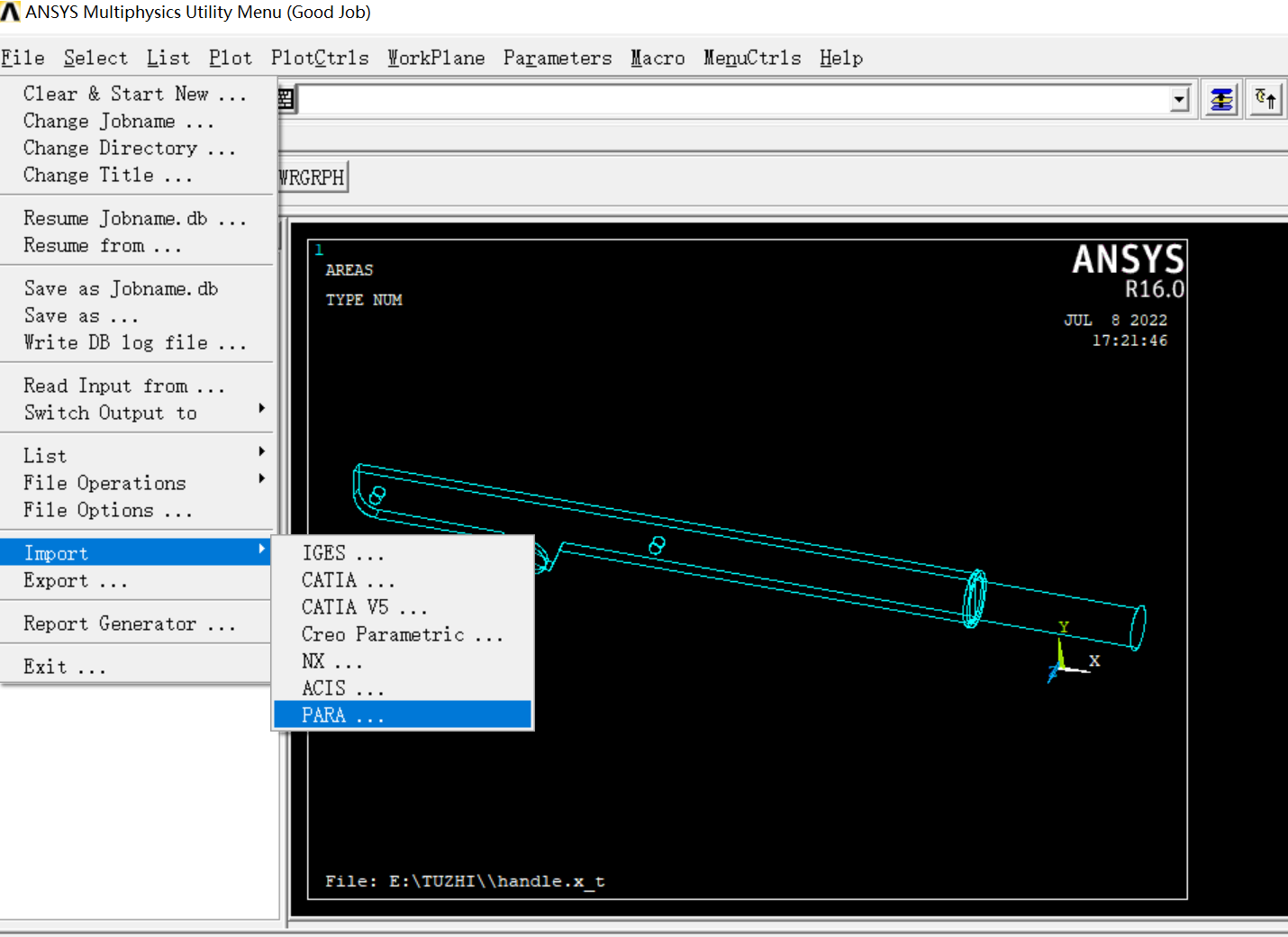 ansys--workbench（导入solidworks)受力分析_workbench导入solidworks模型_Discipline※的 ...