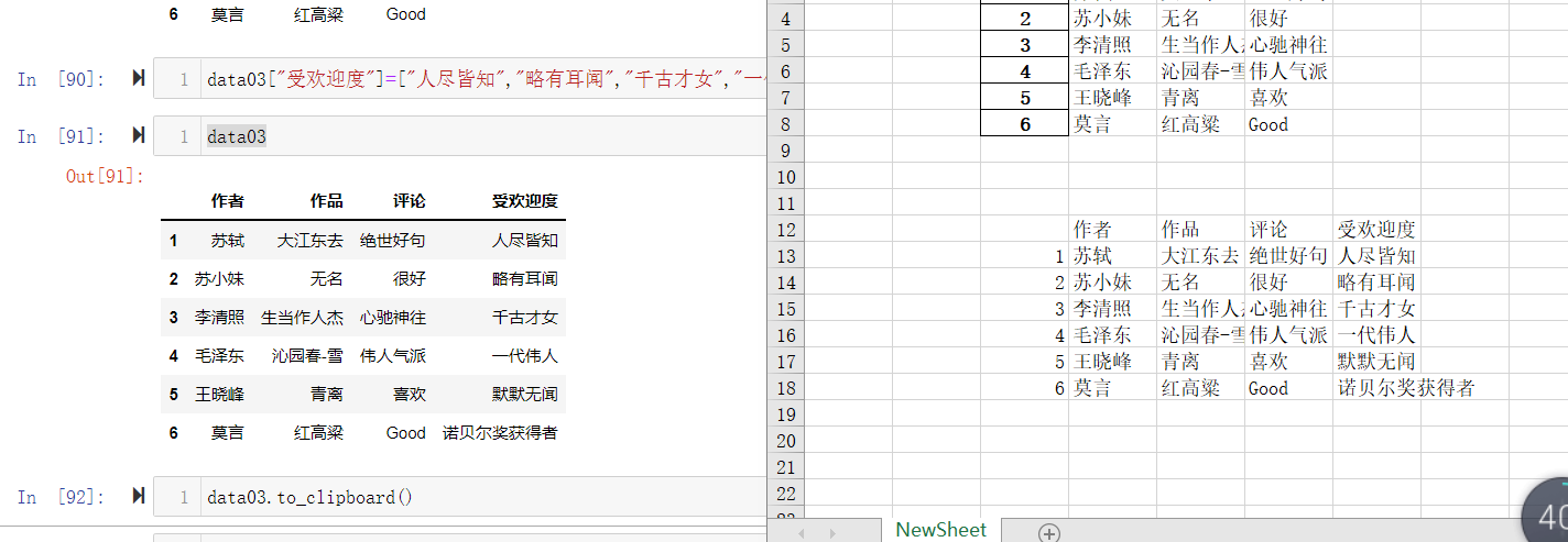 Pandas 模块 - 读写(3)-从剪贴板读写数据-read_clipboard/to_clipboard_pandas clipboard ...