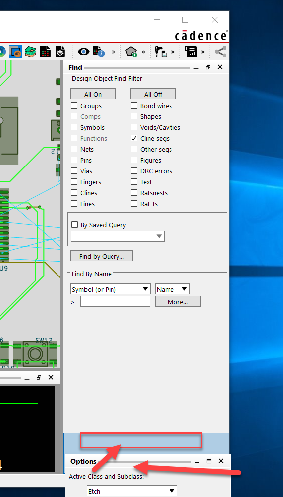 Cadence Allegro17.4 的option页和Find和Visibity页平铺_allegro pcb designer find窗口-CSDN博客