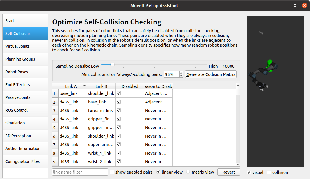 ROS学习记录2--moveit_setup_assistant配置----UR3机械臂和AG95爪子_ros控制大寰ag95电爪-CSDN博客