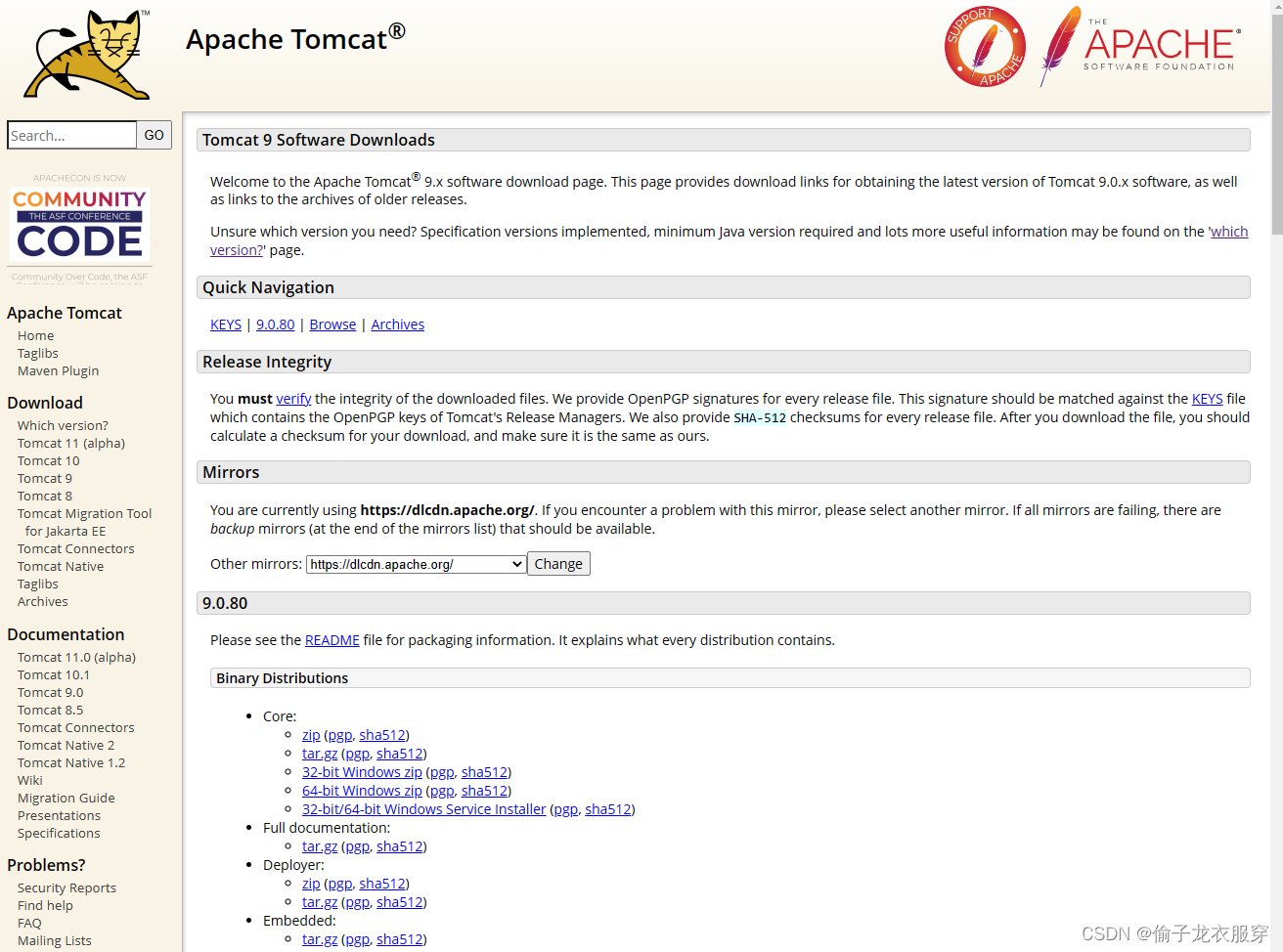 Tomcat安装与配置_tomcat 9.0.80版本和9.0.8-CSDN博客