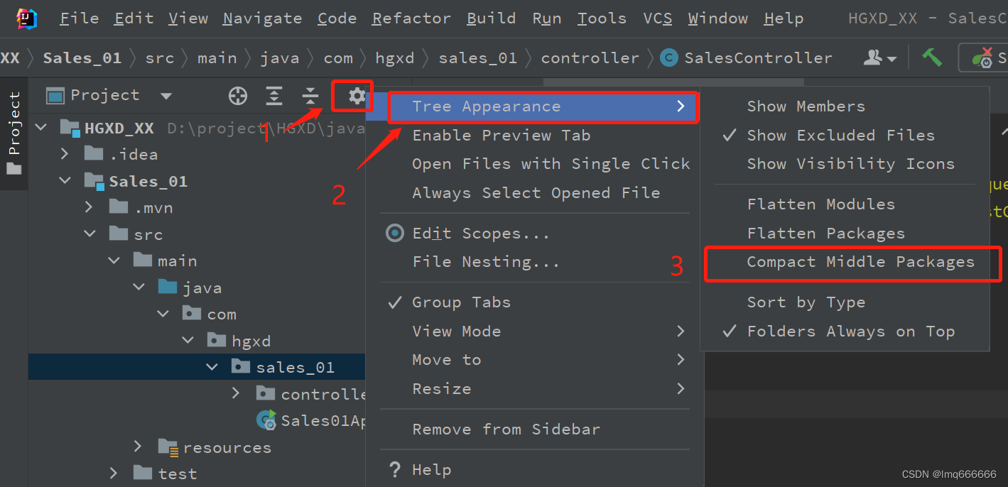 idea，SpringBoot项目 包名分层显示_idea包名分级显示-CSDN博客