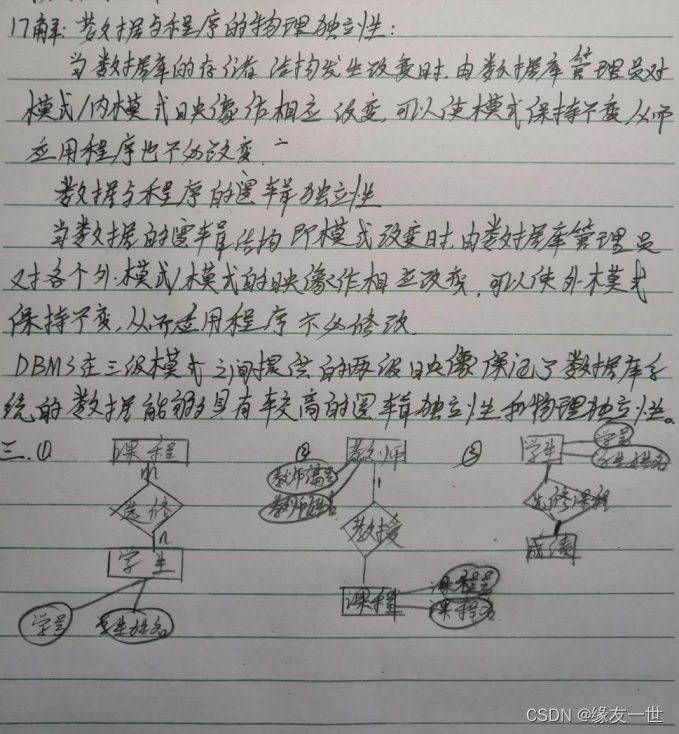 数据库系统概论第1、2章课后练习数据库系统概论一二章练习题 Csdn博客