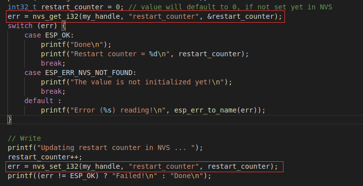 ESP32-C3入门教程 基础篇（八、NVS — 非易失性存储库的使用）_esp入门教学-CSDN博客