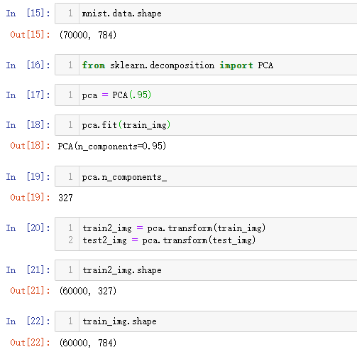 【机器学习】PCA主成分项目实战：MNIST手写数据集分类_mnist pca-CSDN博客