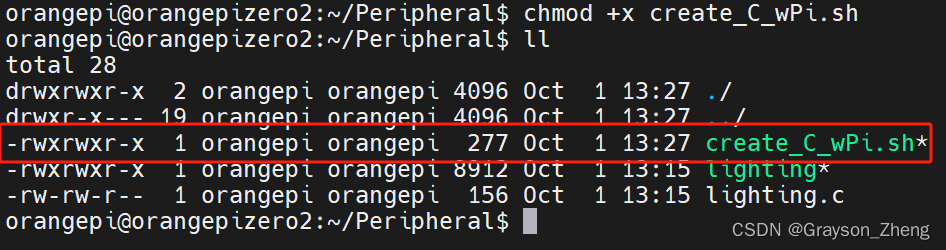 OrangePi ZERO 2 外设应用程序开发之用 wiringOP 编程点亮一个LED 与 shell 脚本编译-CSDN博客