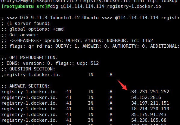 Docker之ubuntu上安装mysql报错_dial tcp: lookup registry-1.docker.io on 127.0.0.5-CSDN博客