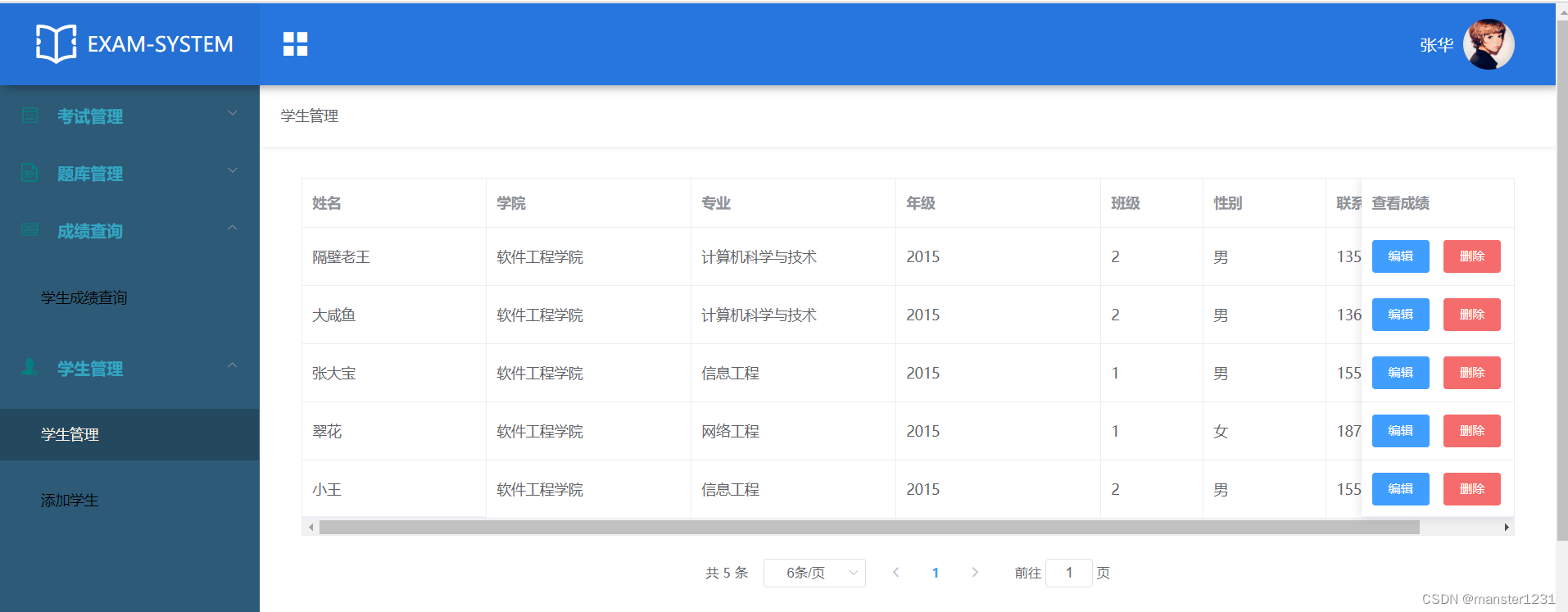 基于 Springboot Vue 的前后端分离在线考试系统在线考试系统要前后端分离吗 Csdn博客 1737