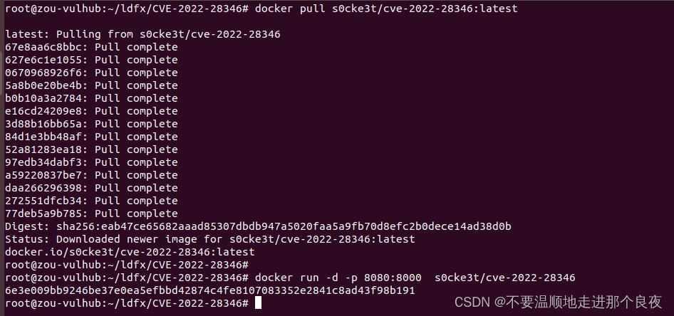 Django Sql 注入漏洞 Cve 2022 28346 复现cve 2023 28346 Csdn博客