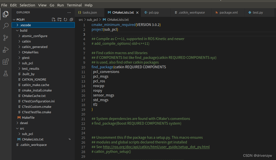 vs code 编译c++ Ros节点_vsode 添加依赖包-CSDN博客