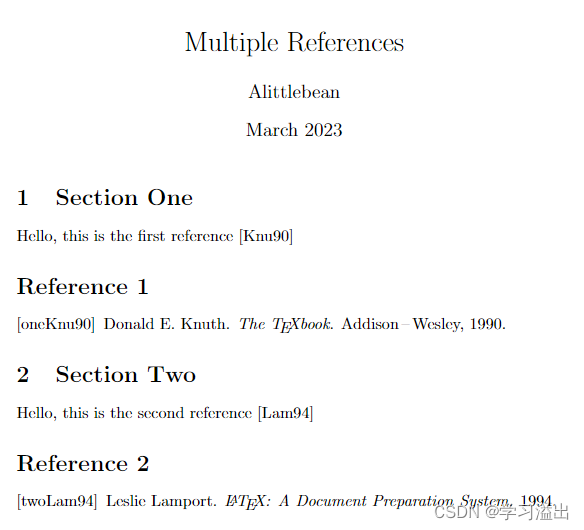 Overleaf | Latex 中插入多个 Reference 参考文献段落 | multibib 包_latex插入多个参考文献中间接横线 ...