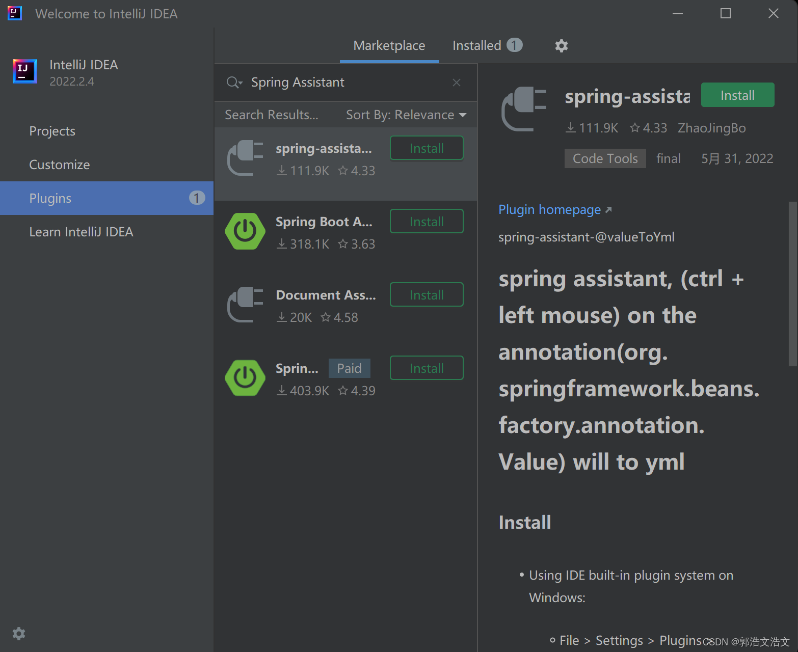 社区版intellij Idea 没有 Spring Initializer 怎么处理 Intellij社区版怎么安装spring Initializer Csdn博客