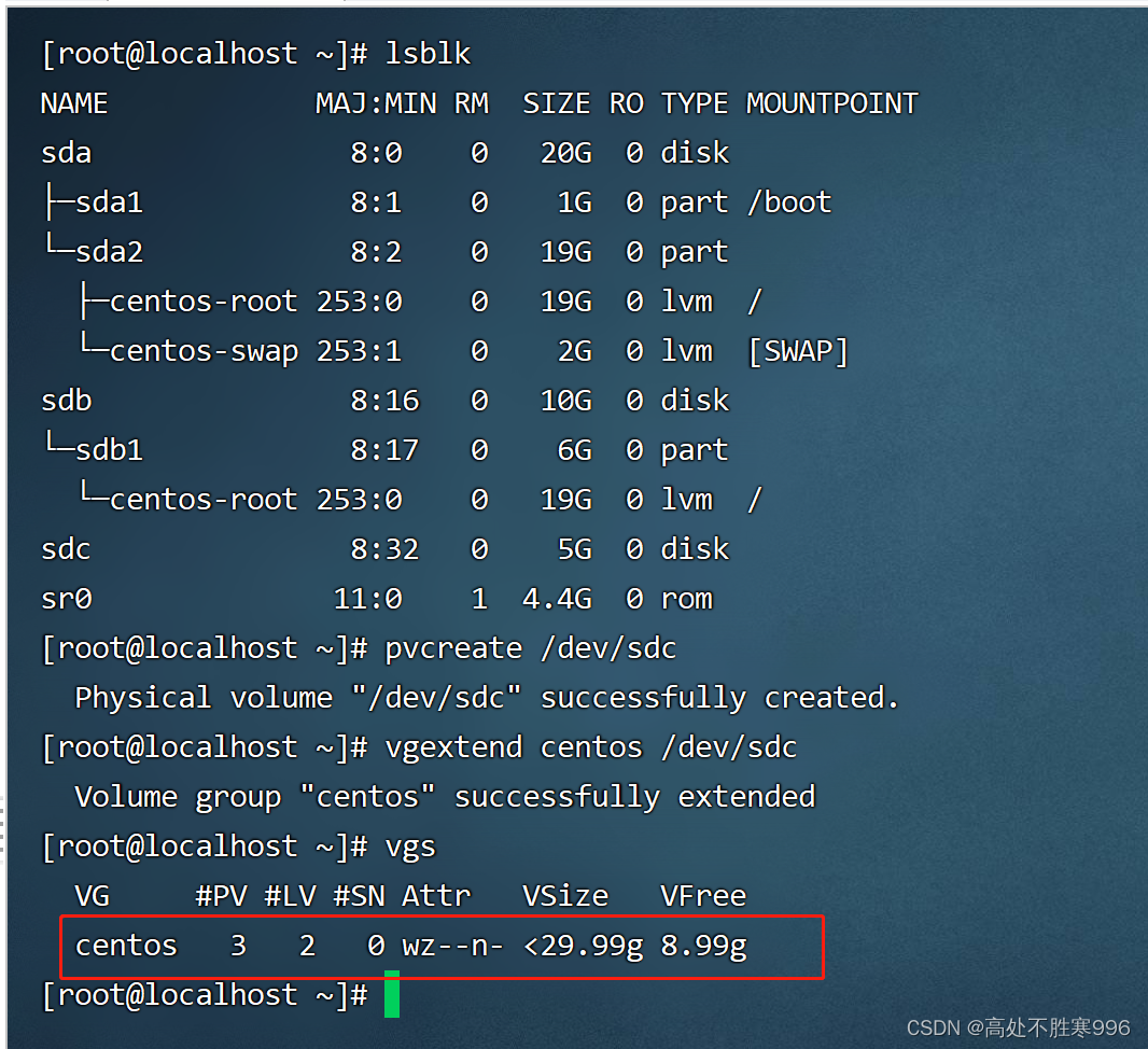 Linux磁盘三种扩容方式和分区表重做；LVM移除恢复；取消挂载_linux磁盘扩容-CSDN博客