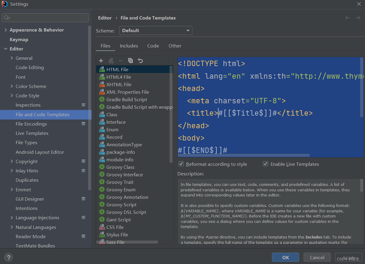 IDEA更改html模板_idea设置html模版-CSDN博客
