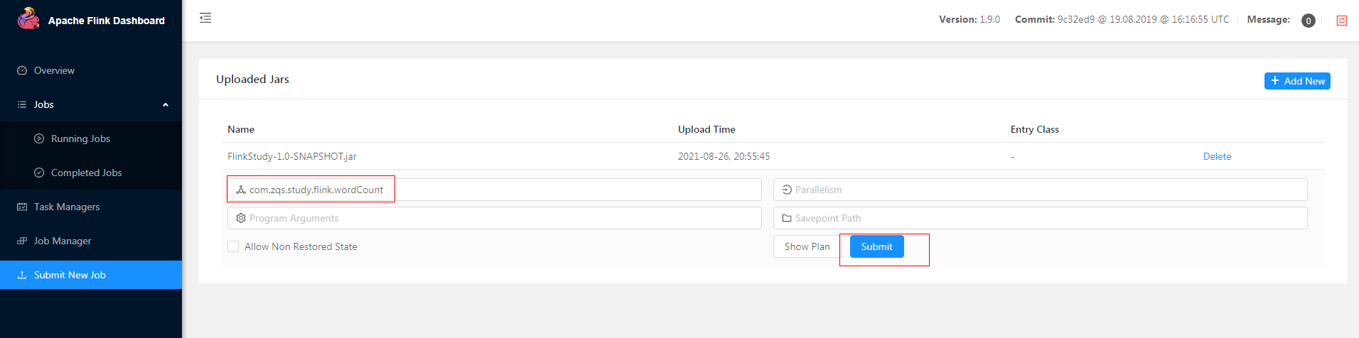 Flink基础系列7-通过Web UI执行jar文件_flink运行jar包-CSDN博客
