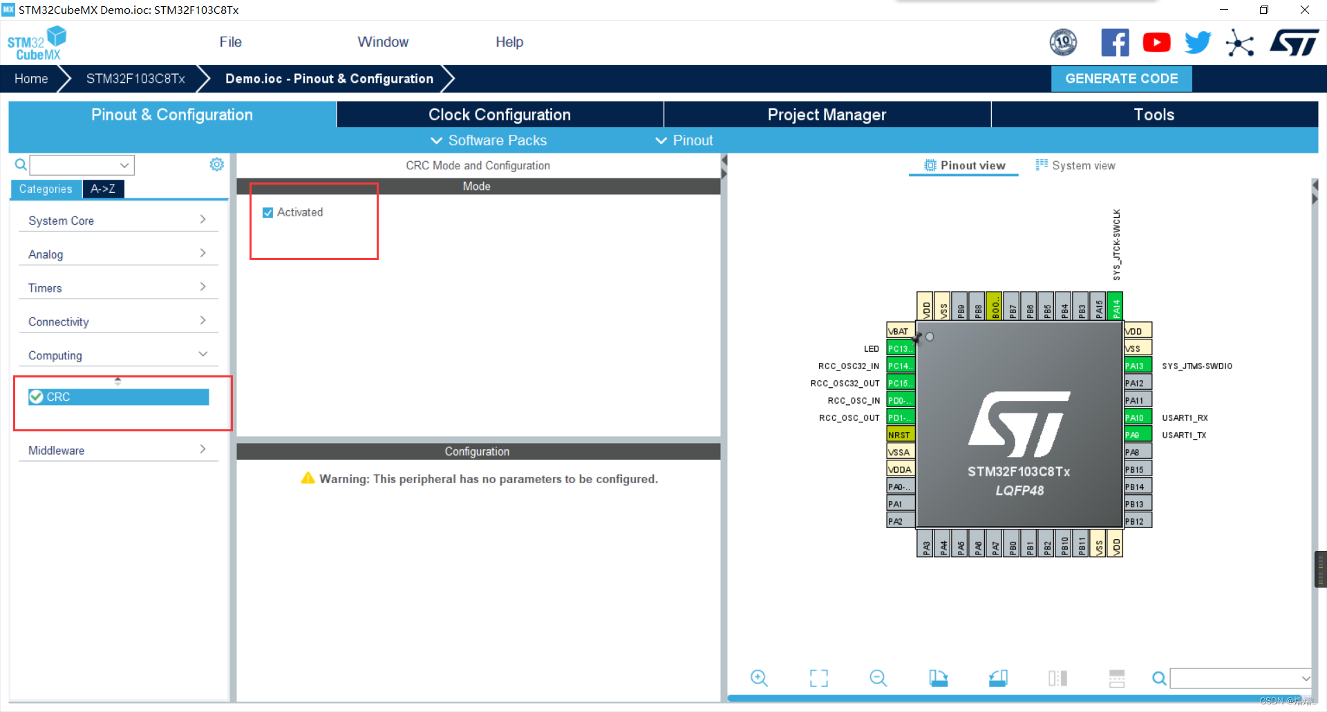 【STM32】HAL库-CRC校验_stm32crc校验程序-CSDN博客