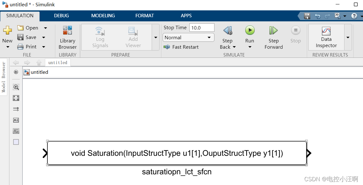Simulink 导入运行自定义的C文件_simulink legacy c code-CSDN博客