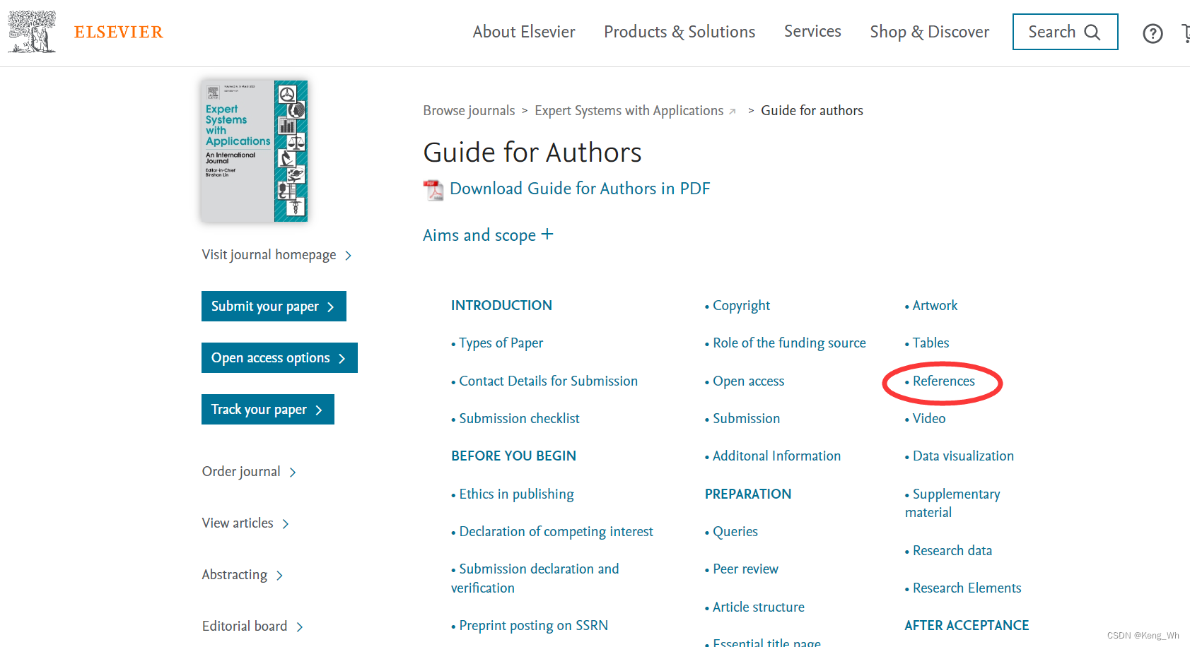 查看SCI期刊引用格式步骤记录_sci的引用在哪里-CSDN博客