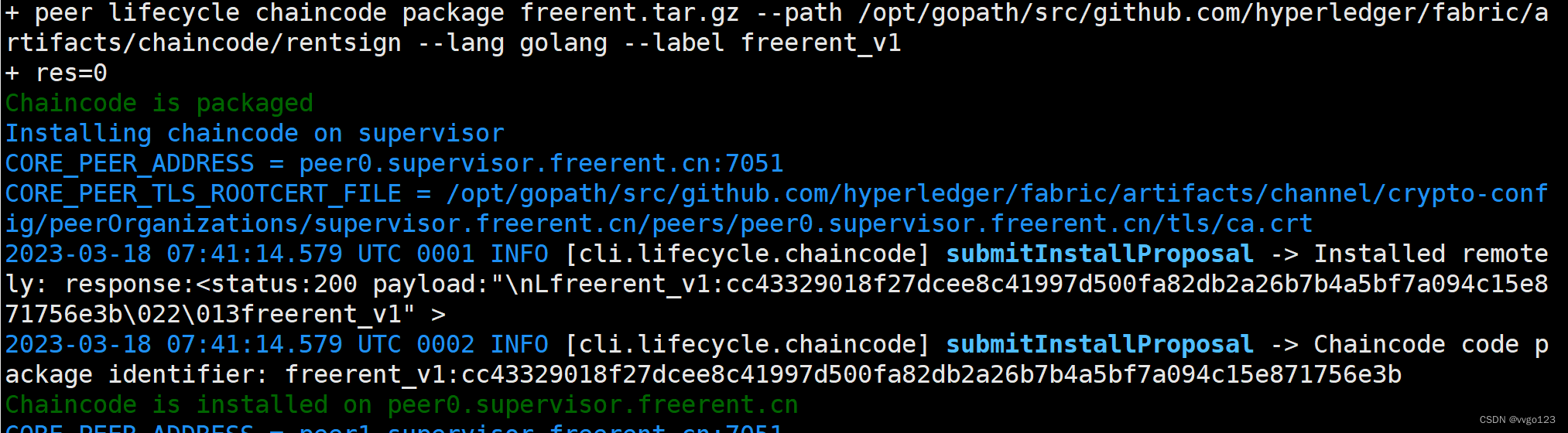 Hyperledger Fabric 应用实战(8)-- 智能合约部署脚本_智能合约,通过docker部署-CSDN博客
