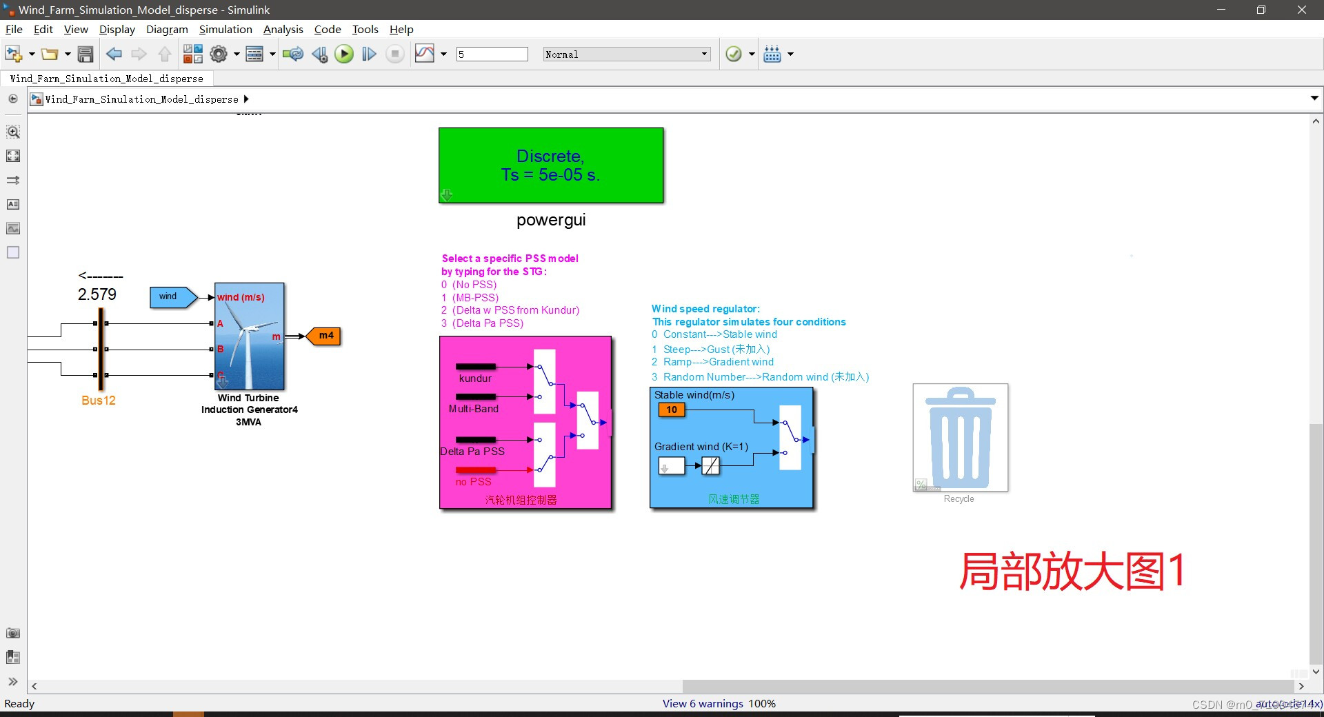 风电分布式并网模型 Wind Farm Simulation Model_典型风电传输模型-CSDN博客