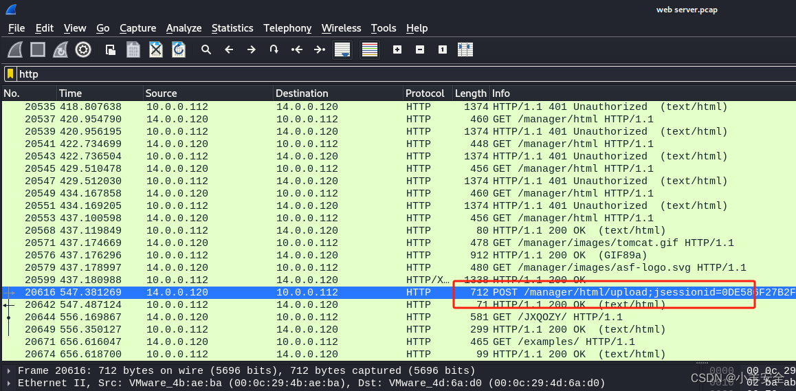wireshark数据包分析与取证web—流量分析_wireshark溯源取证还原攻击过程-CSDN博客