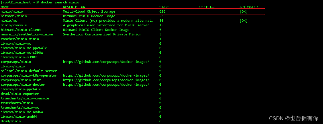 Docker安装Minio_incorrect usage: the flag option --docker-image, --CSDN博客
