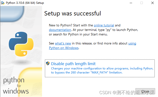 Python软件安装教程，以Python3.10.6为例（适用中文好的UU）_python3.10.6 release 64位-CSDN博客