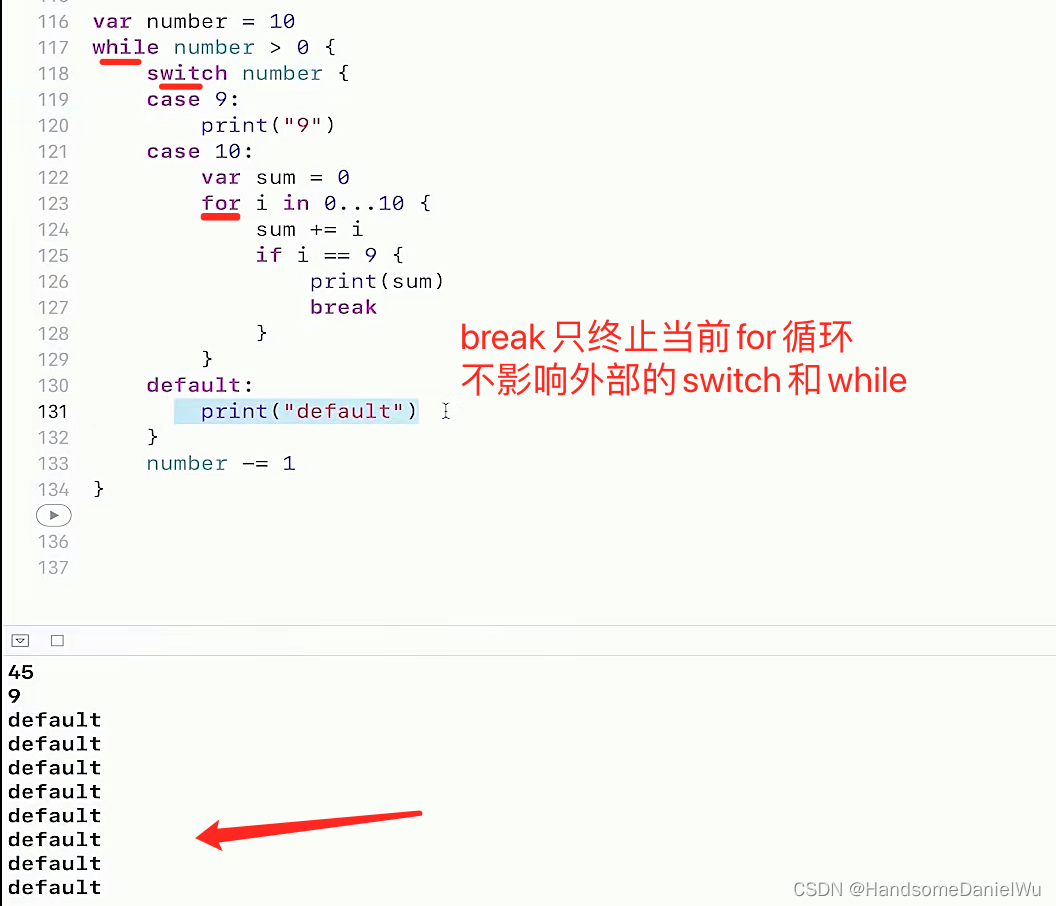 Swift Break fallthrough 打断外循环_swift 函数打断循环-CSDN博客