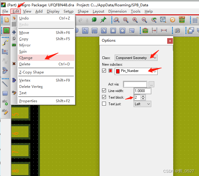 Allegro package中如何修改封装管脚编号大小&粗细_allegro 修改封装引脚号-CSDN博客