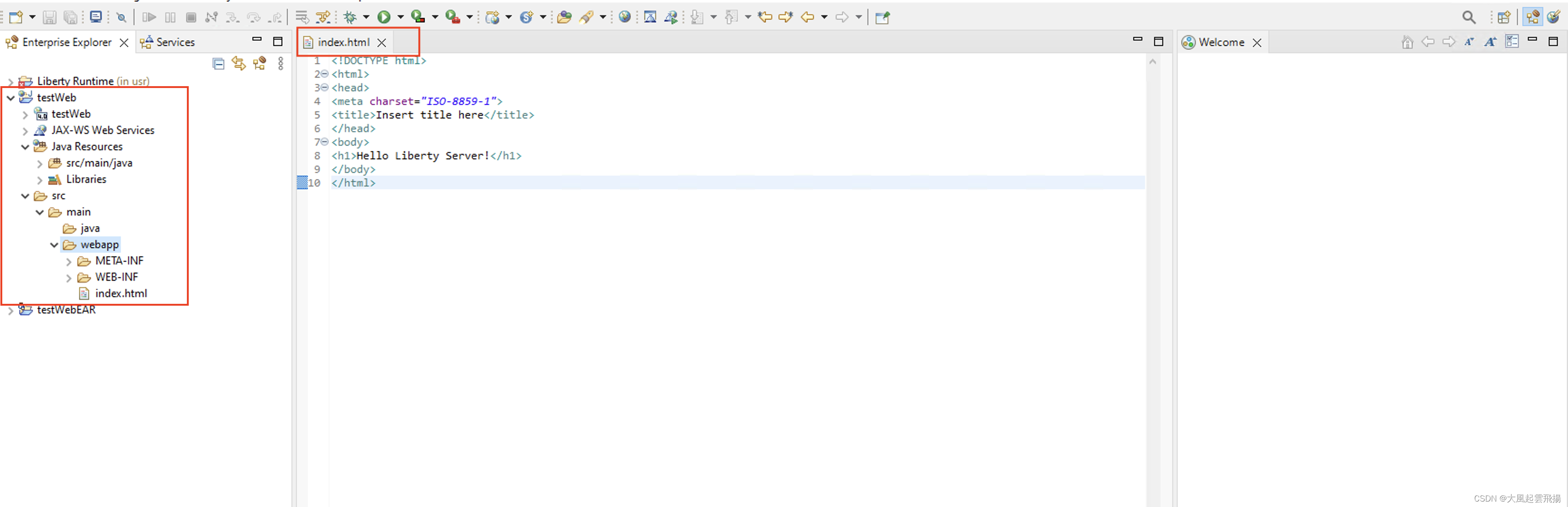 Eclipse 安装配置Open Liberty Server & WebSphere Liberty Server_open liberty ...