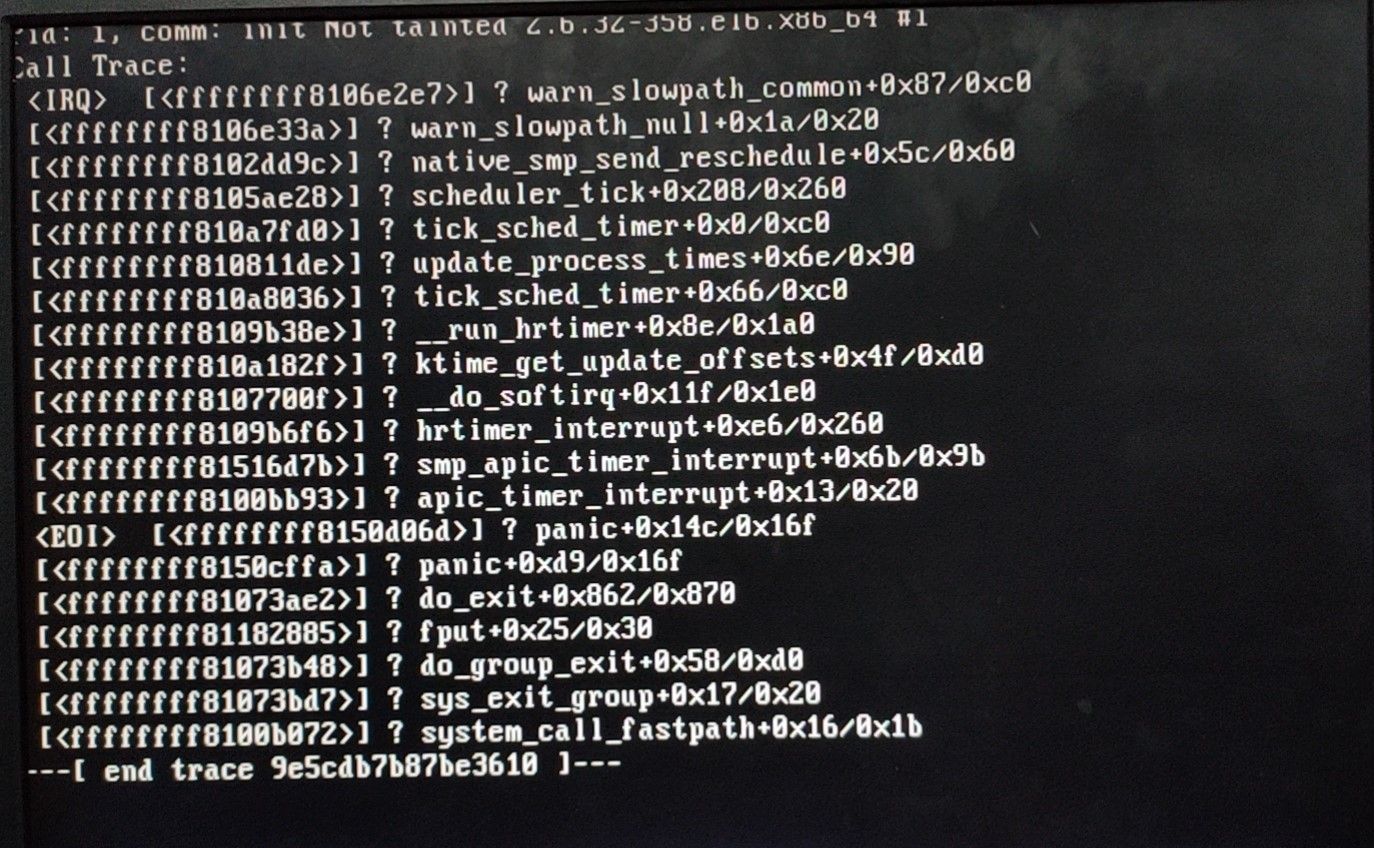 服务器重启报kernel panic - not syncing :Attempted to kill init 错误_init not tainted-CSDN博客