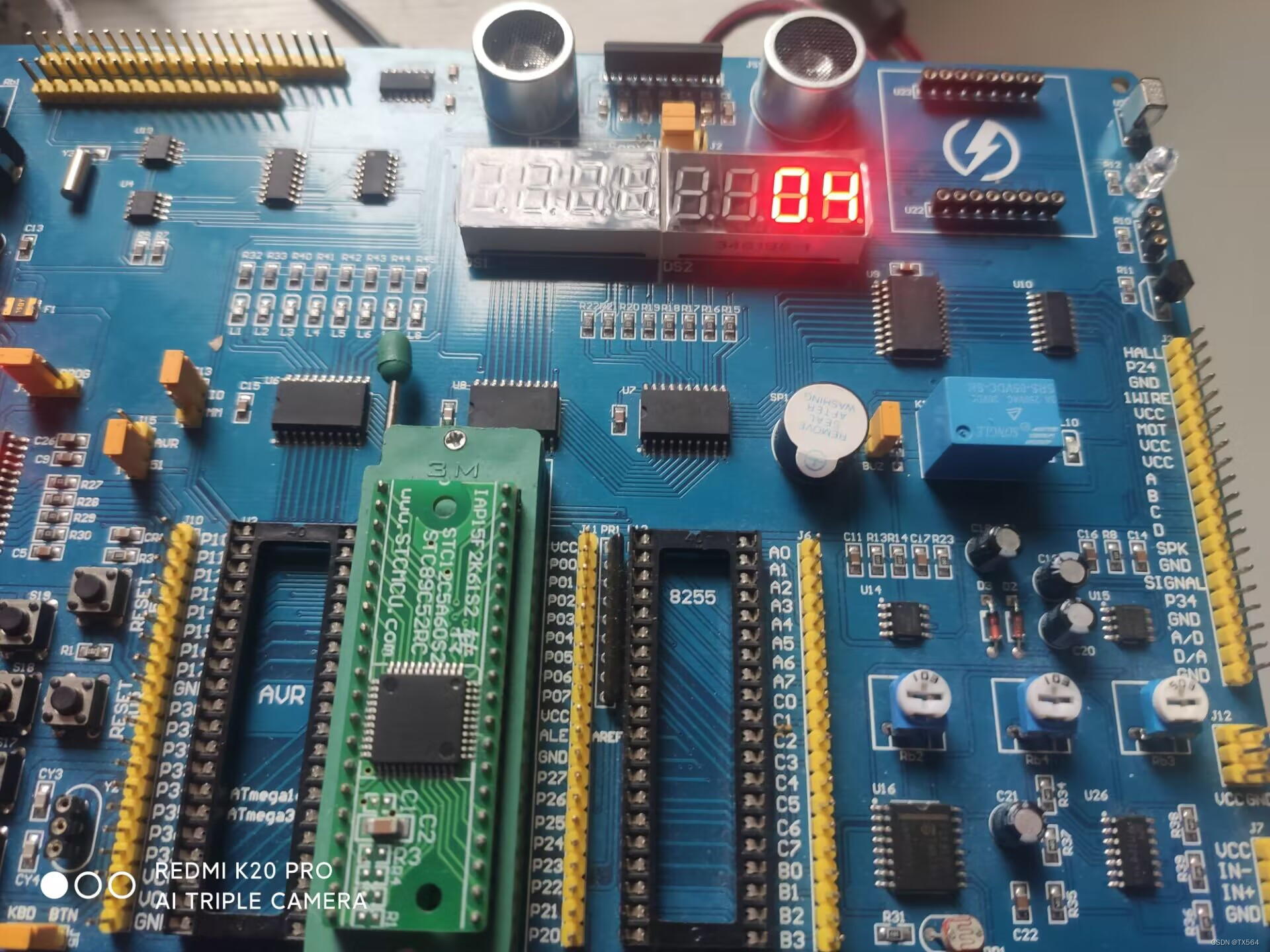 [IAP15F2K61S2]串口控制LED和数码管-CSDN博客