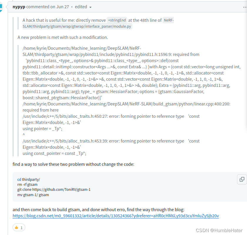 Nerf-SLAM配置与报错_pyparsing.parseexception: expected stringend, foun-CSDN博客