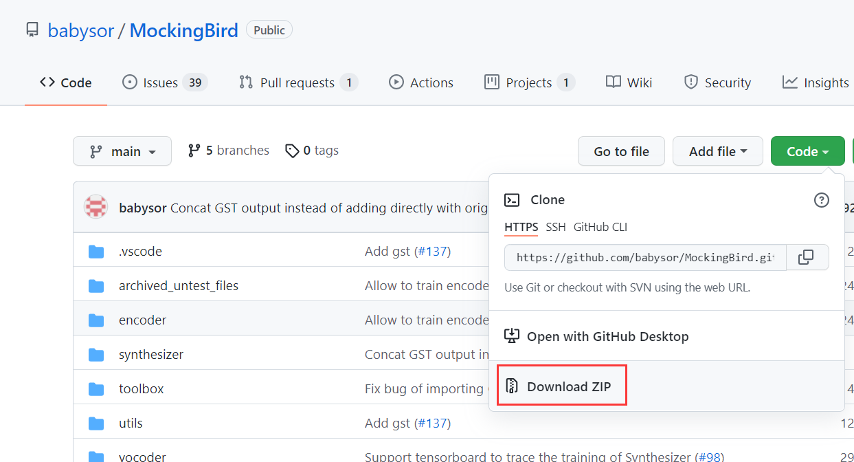 AI中文语音克隆、语音合成——GitHub上babysor/MockingBird 项目源码部分功能实现_ai配音语音github-CSDN博客