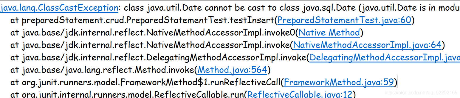 Java连接数据库错误：class java.util.Date cannot be cast to class java.sql.Date 日期转换错误-CSDN博客